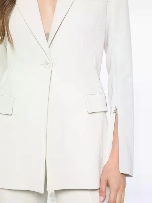 Patrizia Pepe Zip-cuff Single-breasted Blazer