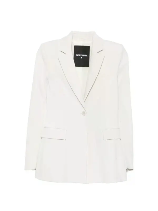 Patrizia Pepe Zip-cuff Single-breasted Blazer - Grey