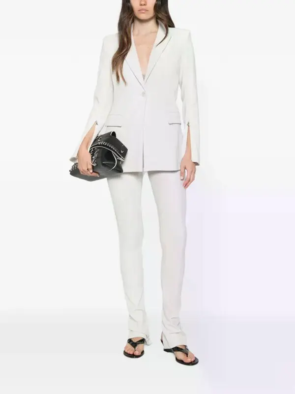 Patrizia Pepe Zip-cuff Single-breasted Blazer