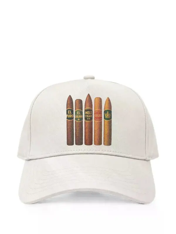 MELT Cigar-print Cap - Neutrals