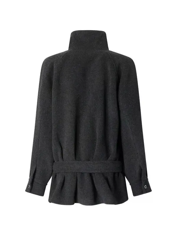 Pinko Belted Funnel-neck Coat