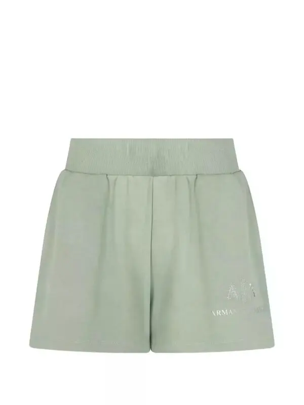 Armani Exchange Logo Print Shorts - Green