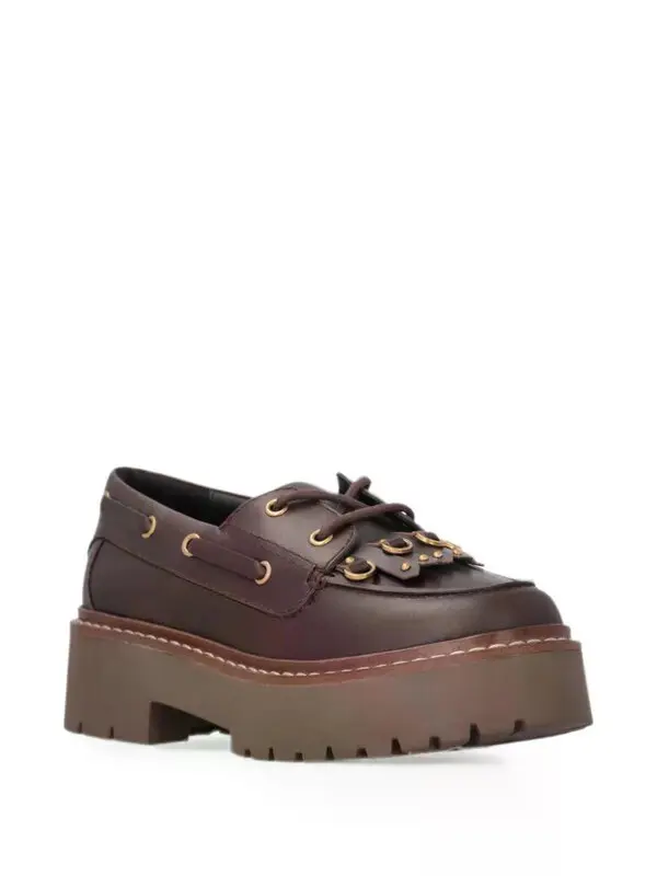 Pinko Fringe-detail Platform Loafers