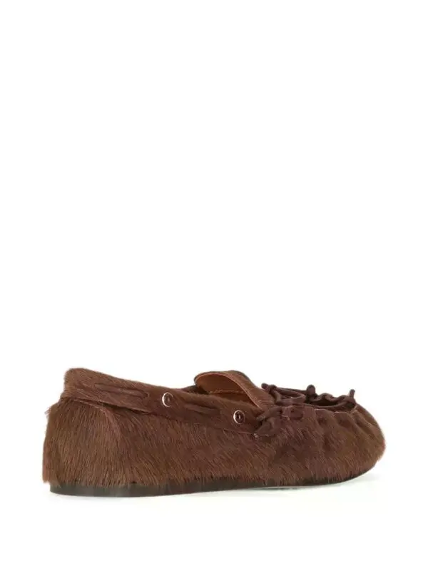 P.a.r.o.s.h Calf Hair Loafers - Brown