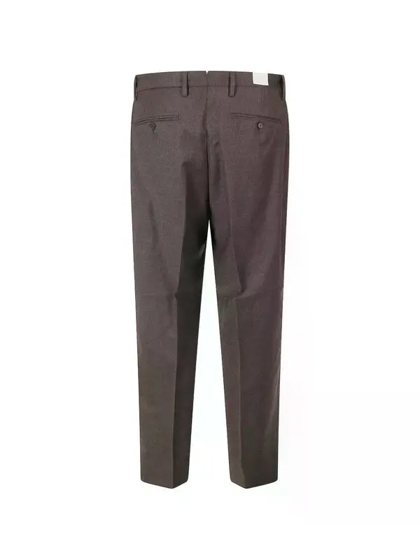 BRIGLIA 1949 Portobello Pleated Trousers - Brown