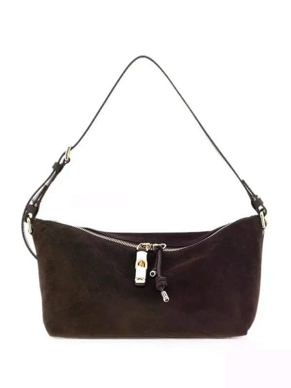 Furla Debby Suede Shoulder Bag - Brown