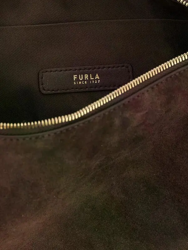 Furla Debby Suede Shoulder Bag
