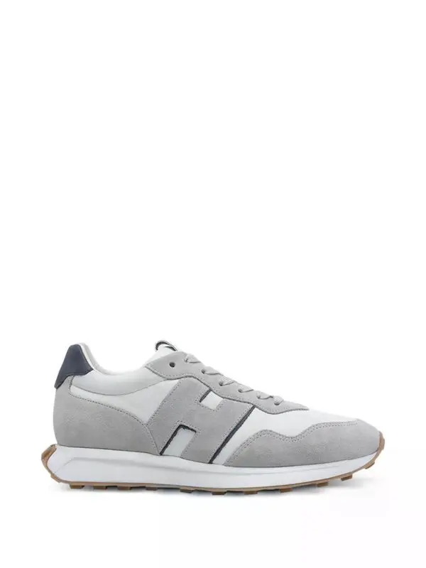 Hogan H601 Logo-patch Leather Sneakers