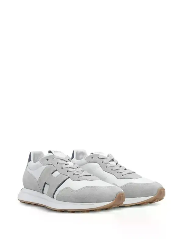 Hogan H601 Logo-patch Leather Sneakers