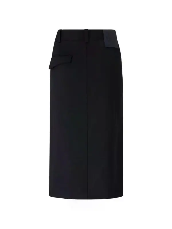 Pinko Wrap-front Button-detail Skirt