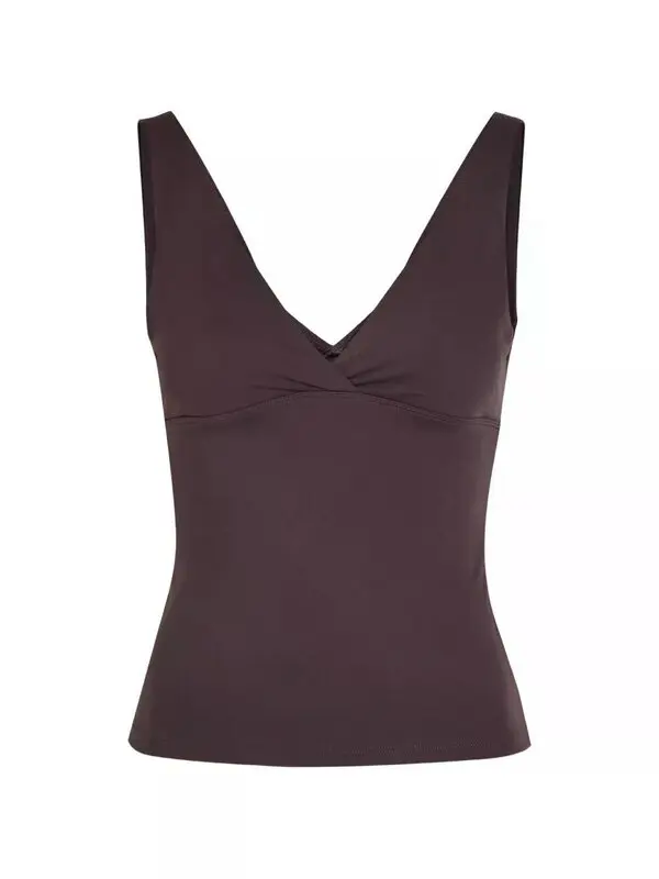 TALA V-neck Sleeveless Top - Brown