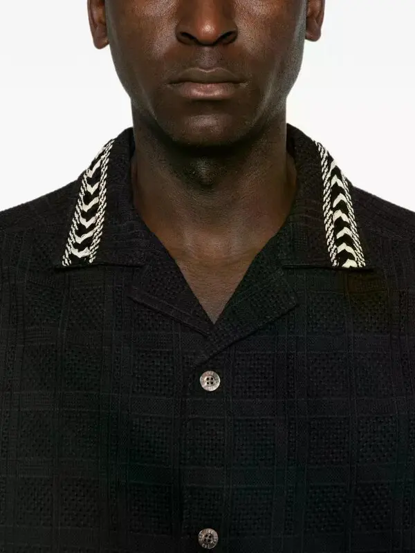 CHE Embroidered Check-pattern Shirt
