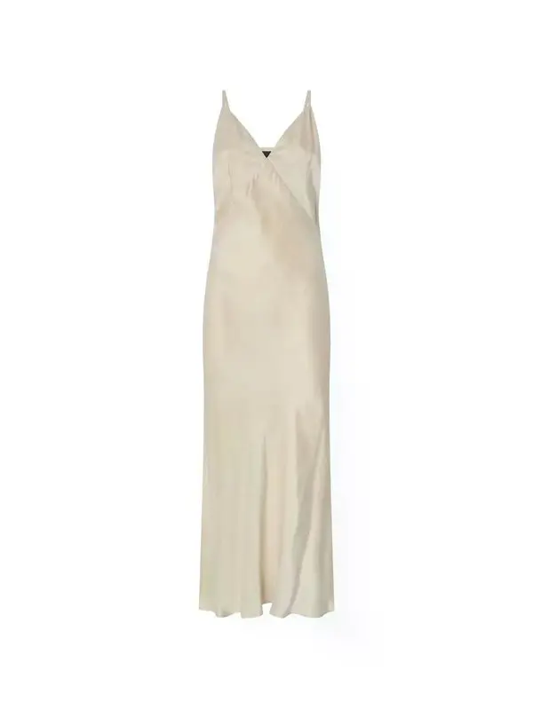 Pinko Satin-finish Slip Dress - Neutrals