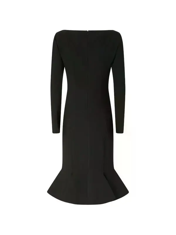 Pinko Sweetheart Neck Fluted Dress