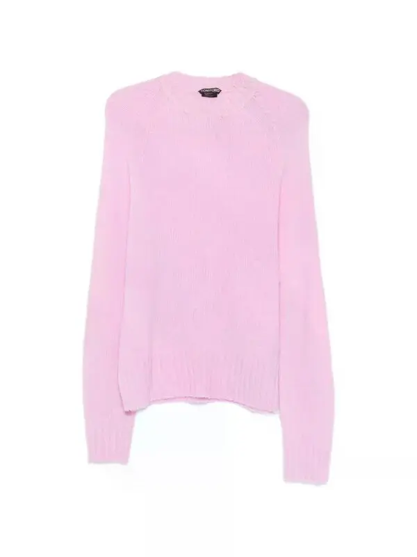 TOM FORD Seamless Brushed Cashmere Crew Neck Sweater