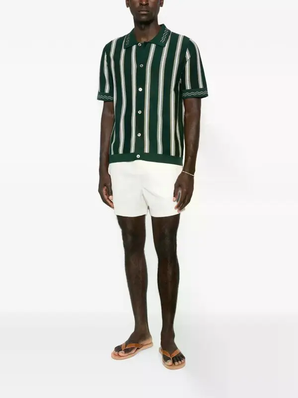 CHE Sawyer Striped Knitted Polo Shirt