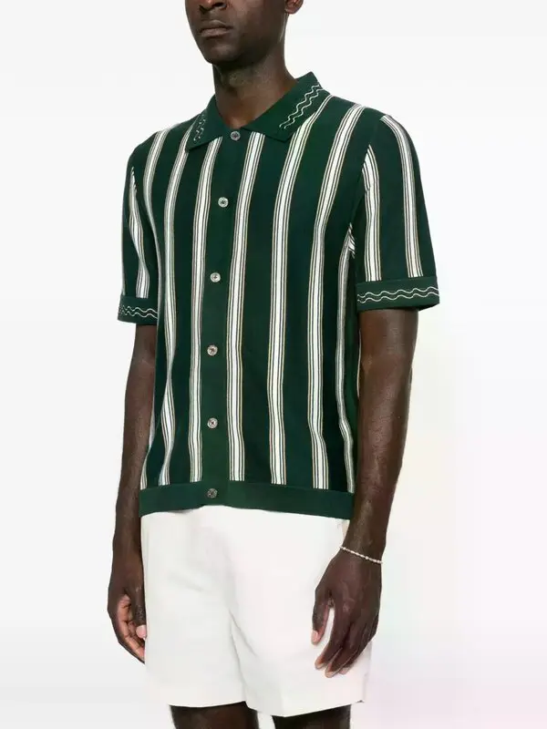CHE Sawyer Striped Knitted Polo Shirt