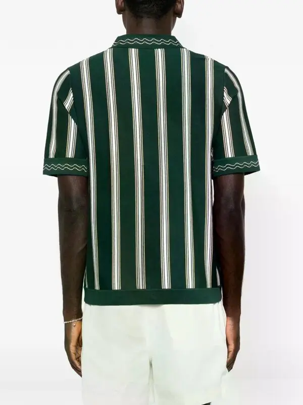 CHE Sawyer Striped Knitted Polo Shirt