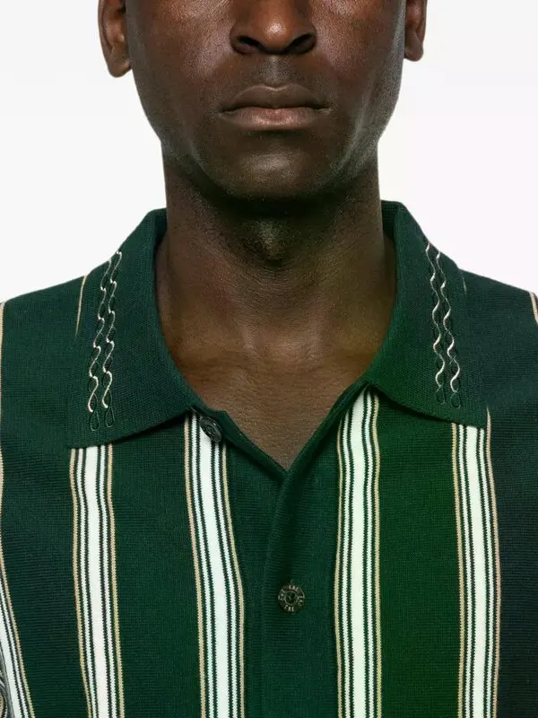 CHE Sawyer Striped Knitted Polo Shirt