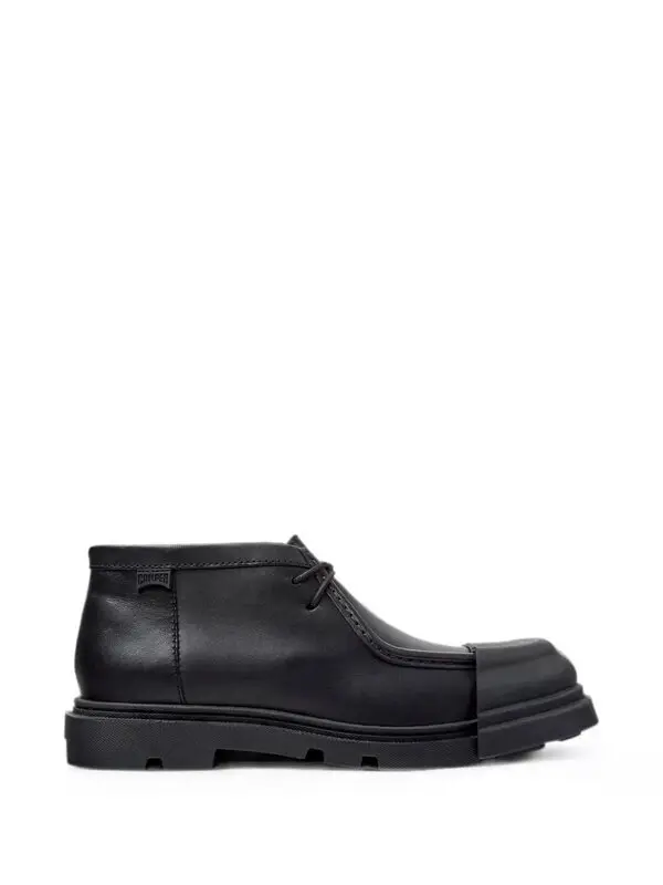 Camper Junction Leather Ankle Boots - Black