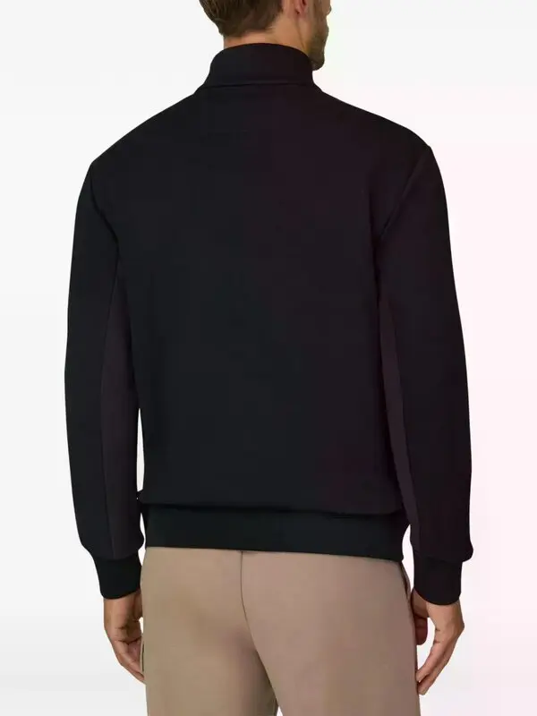 Boggi Milano Full-zip Sweatshirt In Cotton Blend Scuba