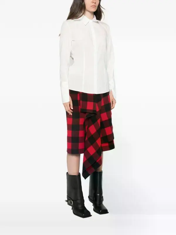 Patrizia Pepe Jacquard-patterned Poplin Shirt