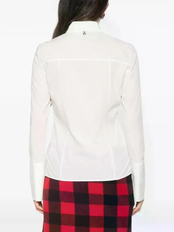 Patrizia Pepe Jacquard-patterned Poplin Shirt