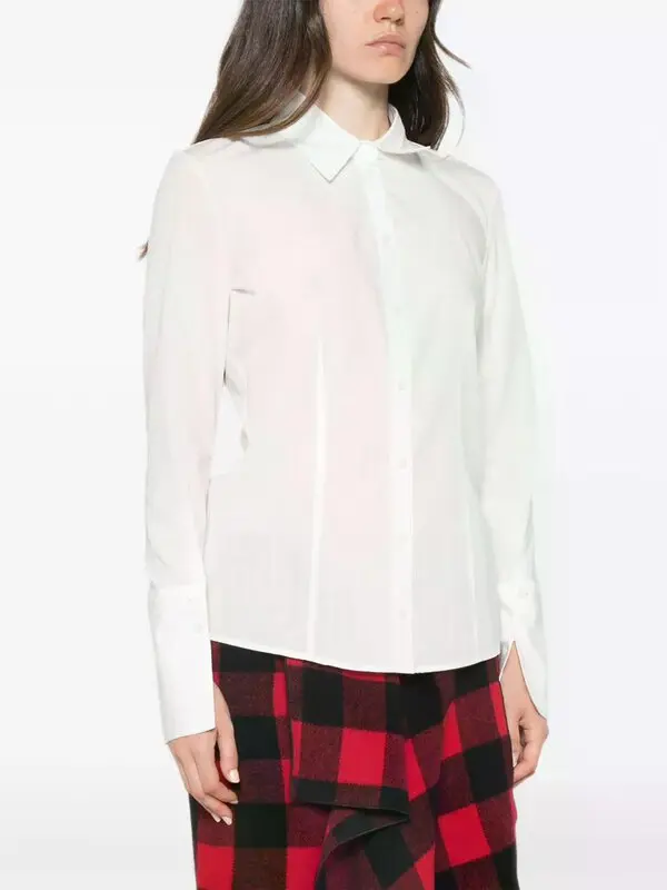 Patrizia Pepe Jacquard-patterned Poplin Shirt