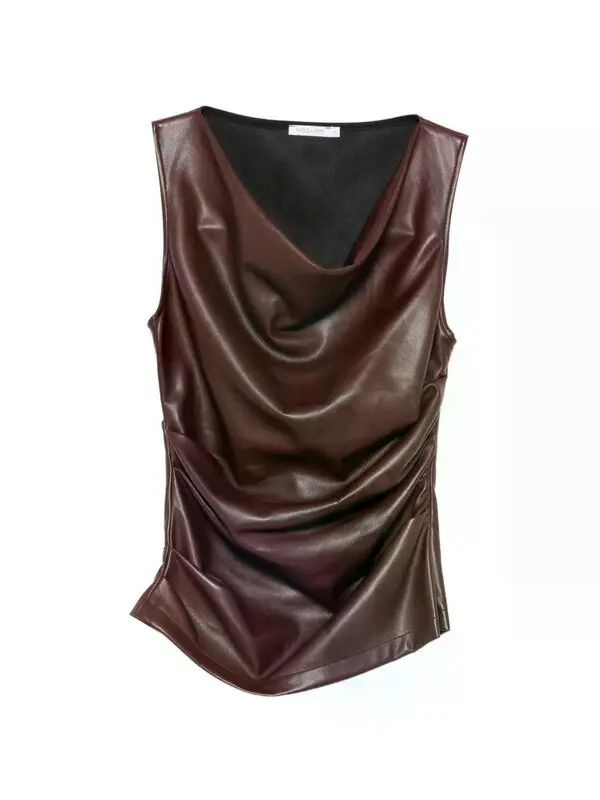 Patrizia Pepe Draped Coated Top
