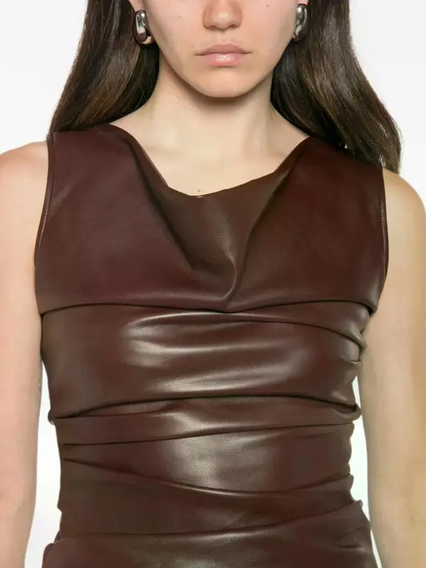 Patrizia Pepe Draped Coated Top