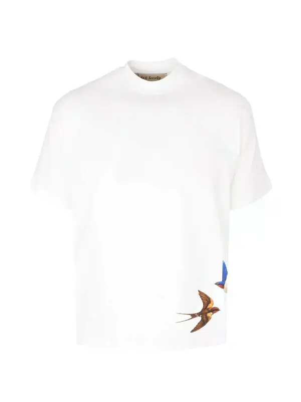 EXIT SOCIETY Bird-print T-shirt