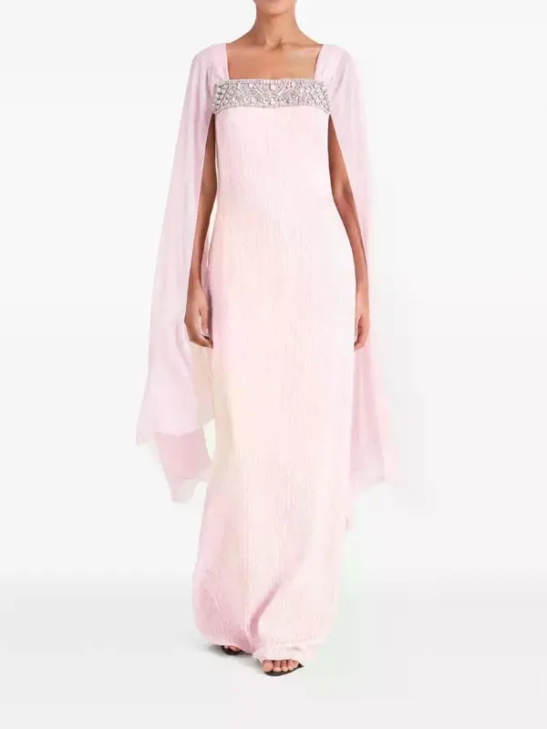 TEMPERLEY LONDON Pyramus Crystal-embellished Maxi Dress - Pink