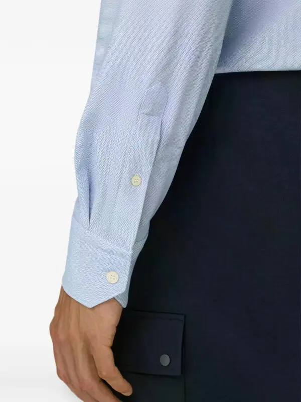 Boggi Milano Shirt Micro-patterned Stretch Nylon Slim-fit B Tech