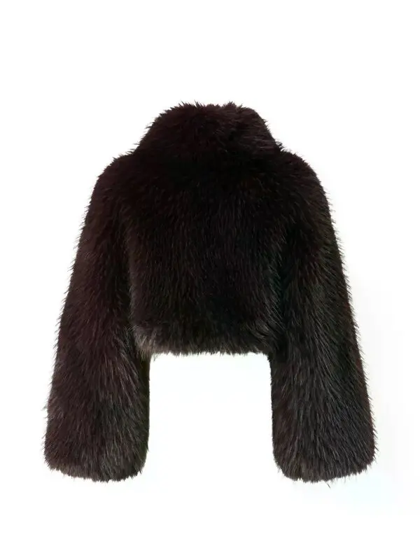 Pinko Faux-fur Cropped Jacket