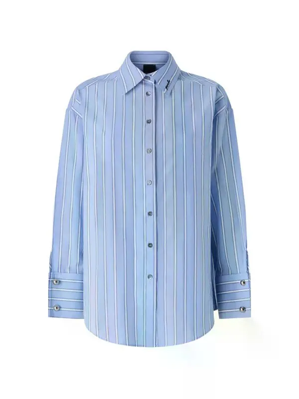Pinko Striped Cotton Shirt - Blue