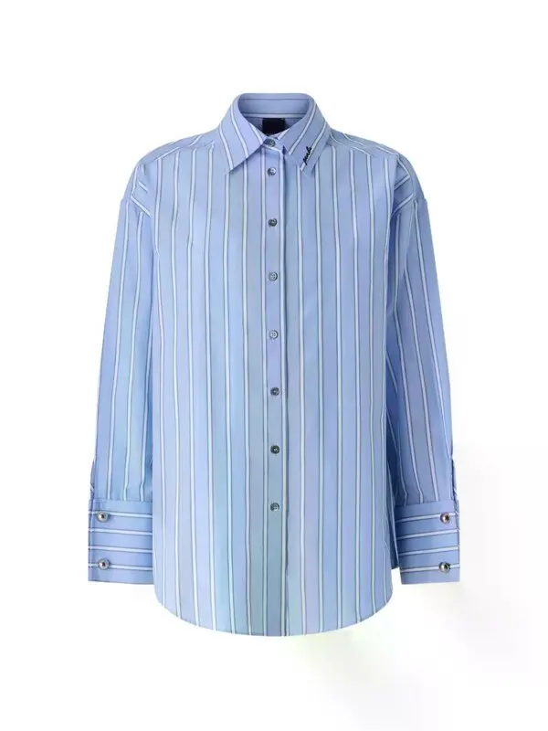 Pinko Striped Cotton Shirt - Blue