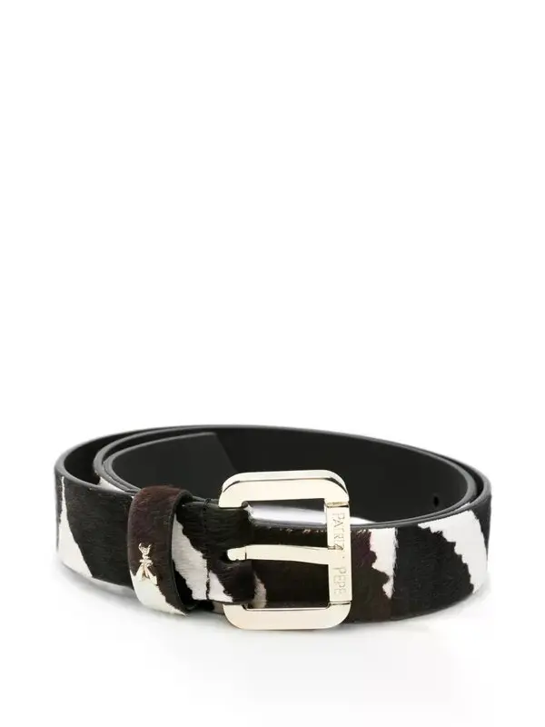 Patrizia Pepe Zebra-print Belt - White