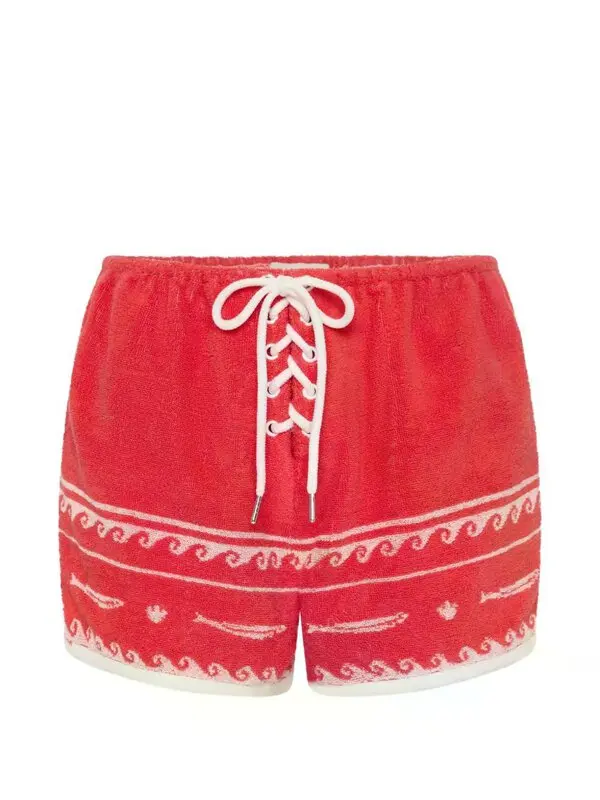 Posse Cody Drawstring Shorts - Red