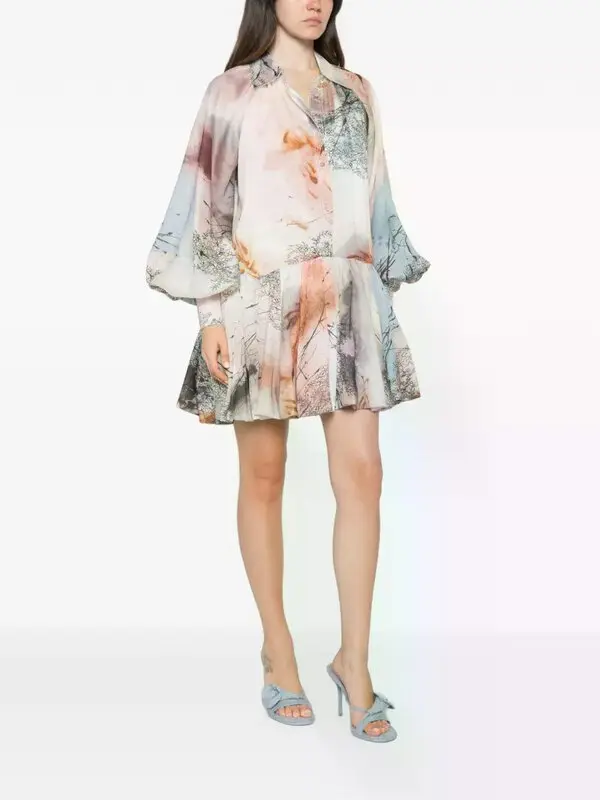 Aje Mietta Aria Natura Mini Dress - Neutrals