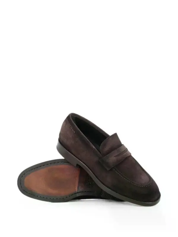 ALEXANDER HOTTO Suede Penny Loafers