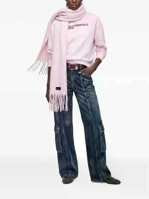 Karl Lagerfeld Fluffy Fringe Scarf