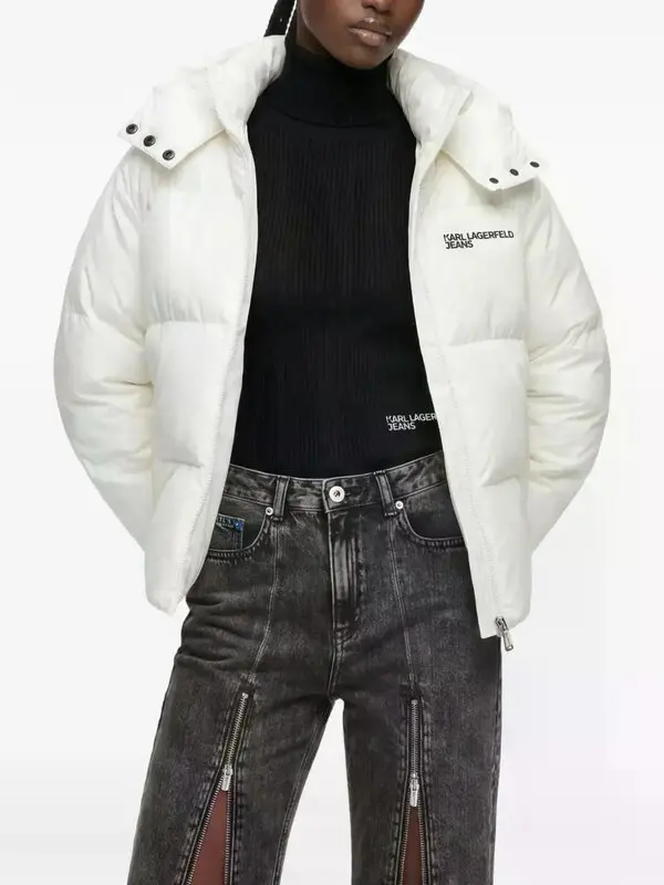 Karl Lagerfeld Logo-print Puffer Jacket