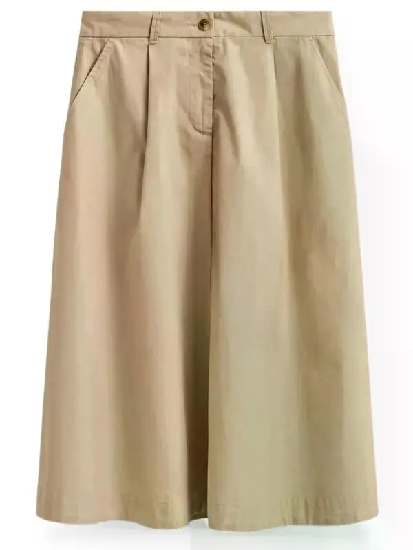 Gant Pleated A-line Midi Skirt