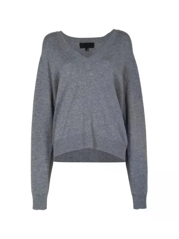 NILI LOTAN V-neck Raglan-sleeves Sweater - Grey