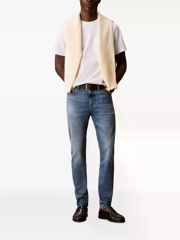 Calvin Klein Whiskered Faded Jeans