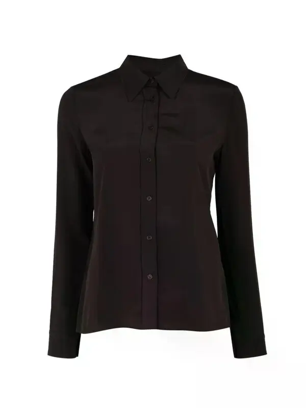 NILI LOTAN Simone Long-sleeves Shirt - Brown