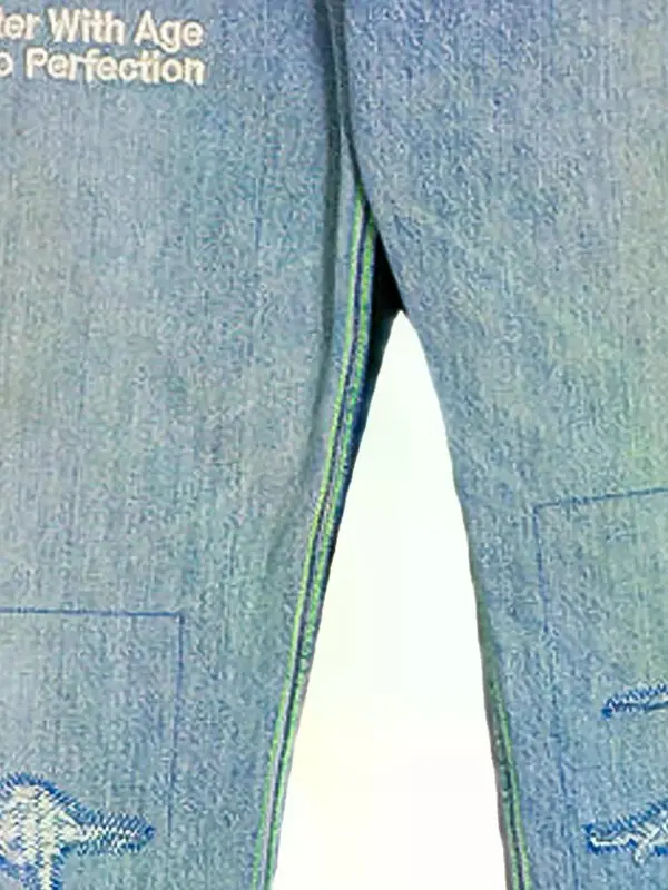 BETTER WITH AGE Esther Mixed Media Patchwork Denim Jeans