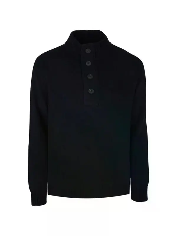 GRAN SASSO Button-fastening Mock-neck Sweater