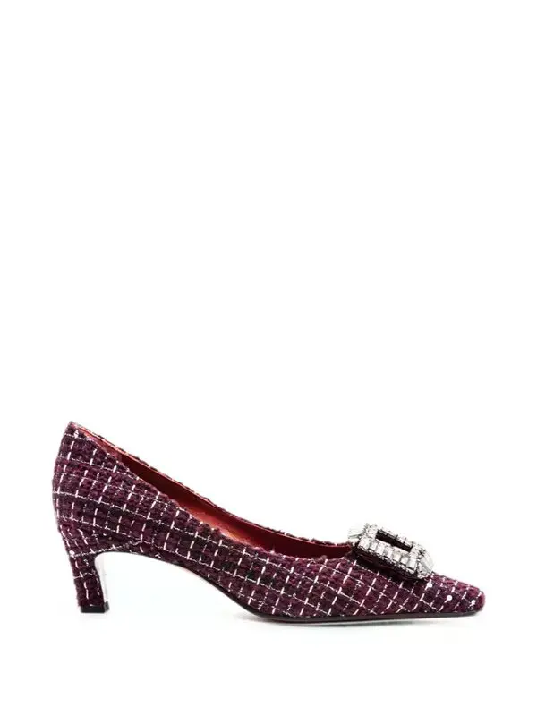 FESTA MILANO Bouclé Heeled Pumps