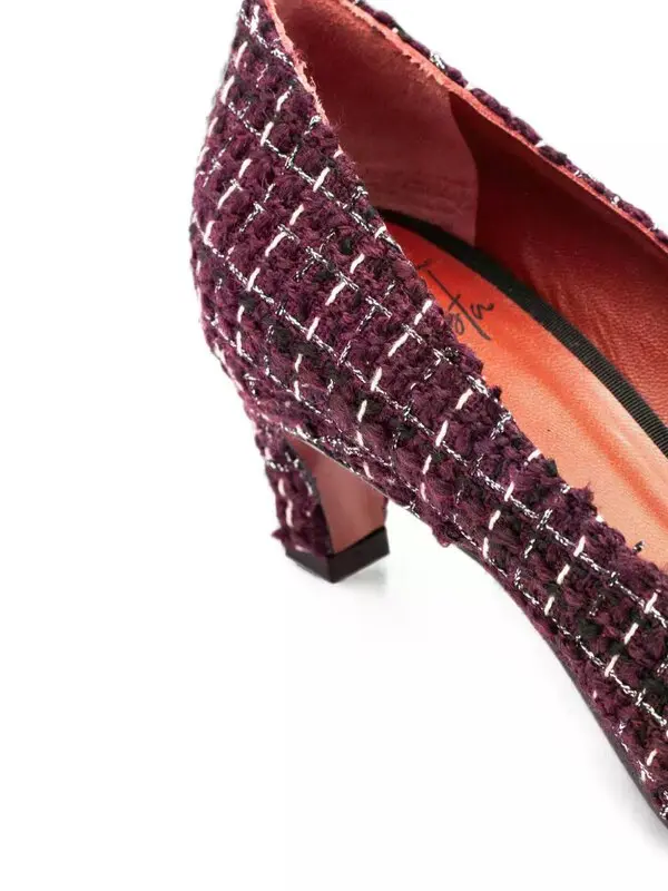 FESTA MILANO Bouclé Heeled Pumps
